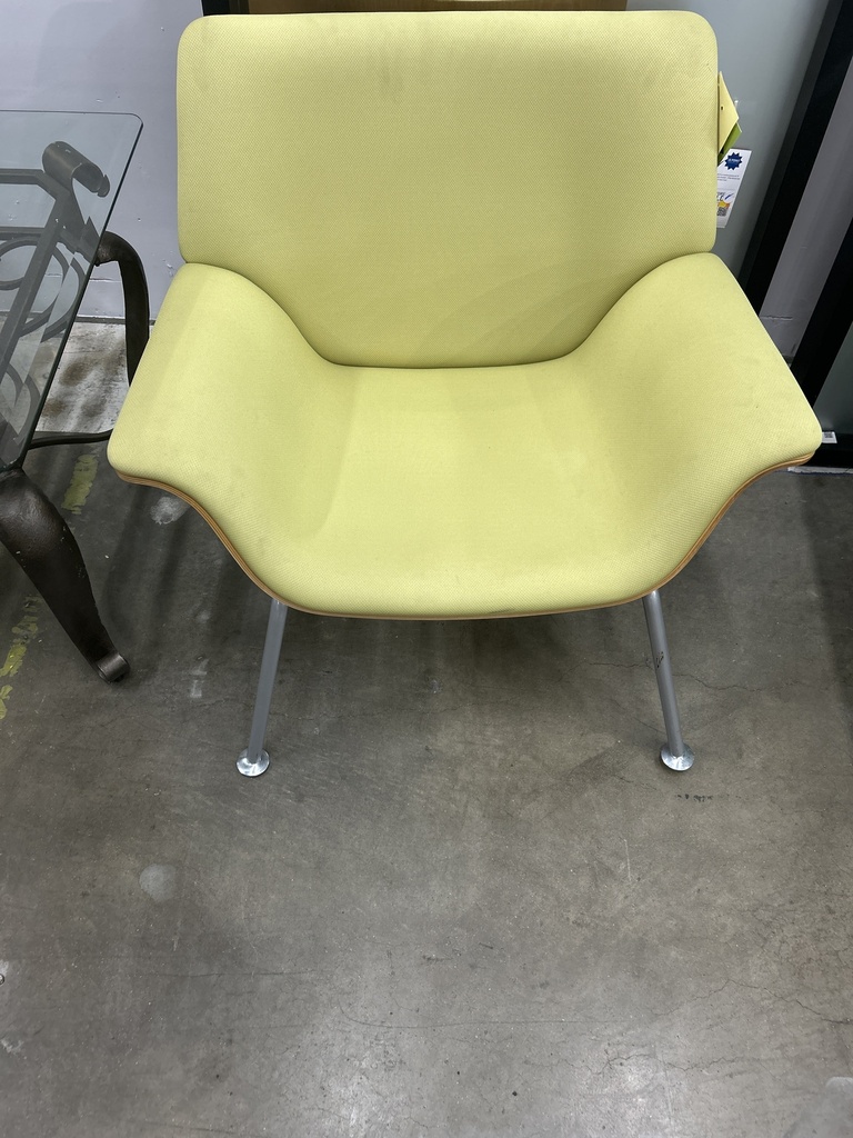Herman Miller Lobby Chair Wood Back (Lime Green) | LW Office Furniture ...