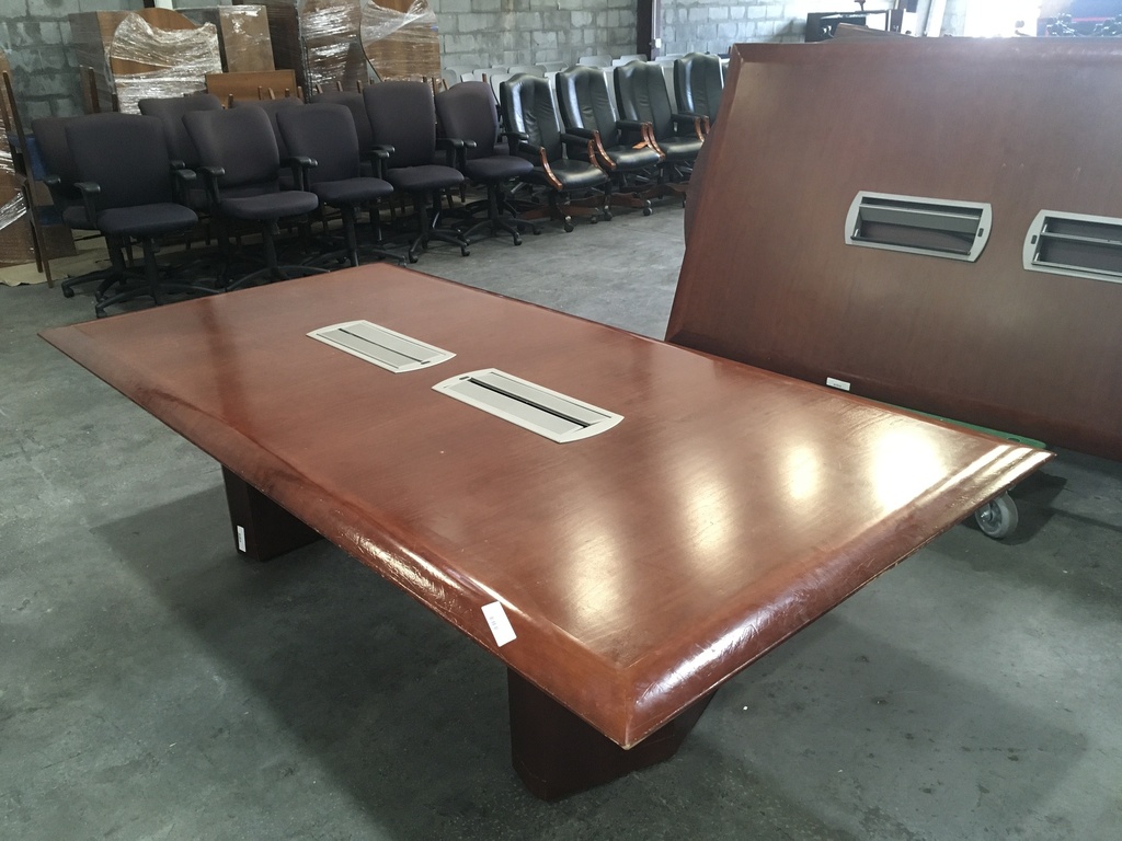 8ft Conference Table Powered (Cherry) | LW Office Furniture in ...