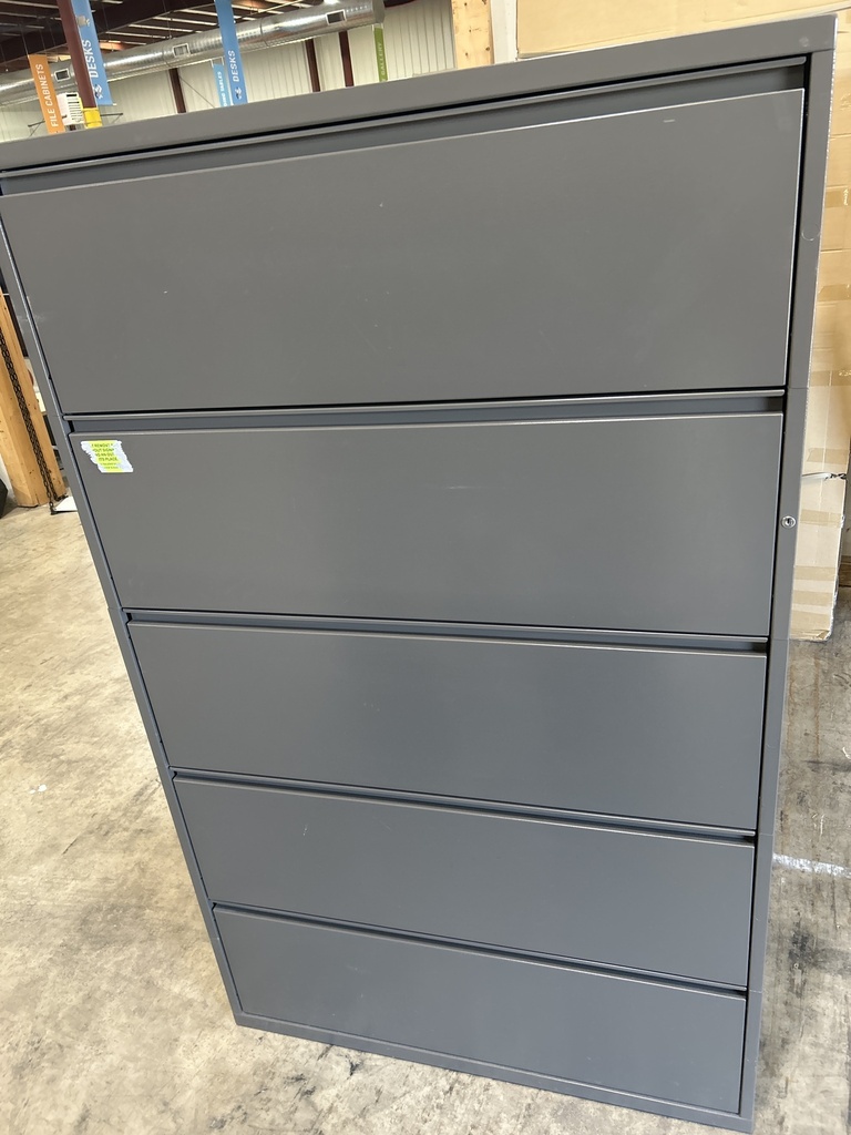 42" (5) Drawer Meridian Lateral File - Brown | LW Office Furniture in ...